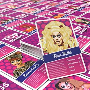 Top Drags Game - Trumps Card Game - Win Every Drag Queen to Win The Game - Suitable for Adults and Teenagers