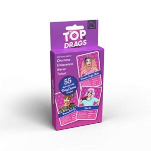 Top Drags Game - Trumps Card Game - Win Every Drag Queen to Win The Game - Suitable for Adults and Teenagers