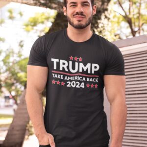 Donald Trump 2024 Take Back America Graphic T-shirt, Trump America Shirt White XL