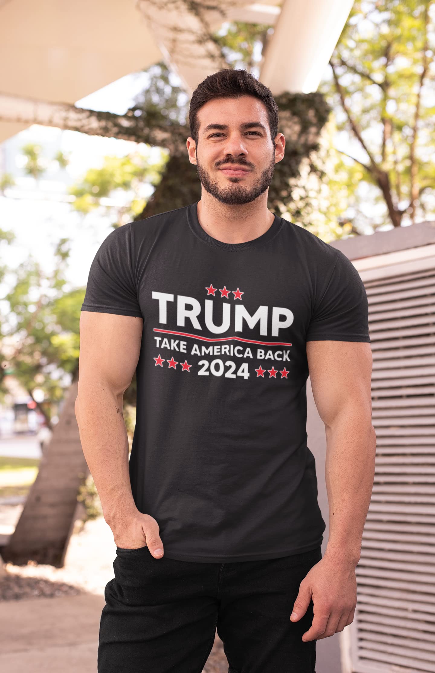 Donald Trump 2024 Take Back America Graphic T-shirt, Trump America Shirt White XL