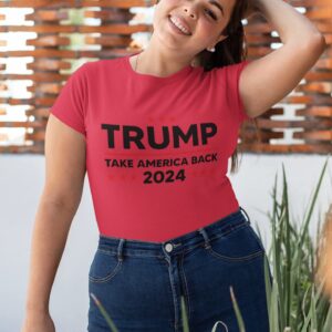 Donald Trump 2024 Take Back America Graphic T-shirt, Trump America Shirt White XL