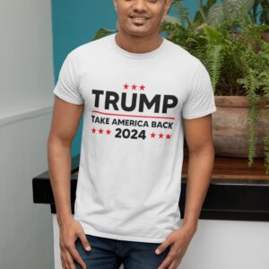 Donald Trump 2024 Take Back America Graphic T-shirt, Trump America Shirt White XL