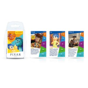 Top Trumps Card Game Disney Pixar - Family Games for Kids and Adults - Learning Games - Kids Card Games for 2 Players and more - Kid War Games - Card Games for Families - Card Wars - for 6 plus kids