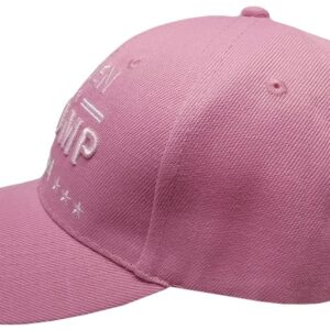 Trade Winds Women for Trump 2024 Pink with Light Pink Letters USA Adjustable Embroidered Baseball Cap Hat, 7 3/4