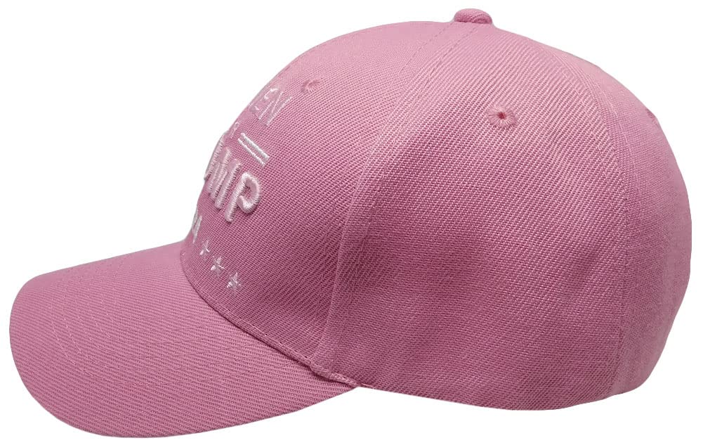 Trade Winds Women for Trump 2024 Pink with Light Pink Letters USA Adjustable Embroidered Baseball Cap Hat, 7 3/4