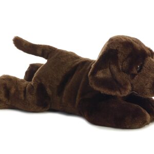 Aurora® Adorable Flopsie™ Max™ Chocolate Lab Stuffed Animal - Playful Ease - Timeless Companions - Brown 12 Inches