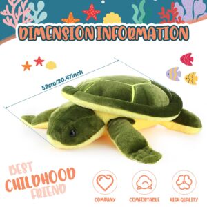 Civaner Soft Plush Sea Turtle Stuffed Animals, Plush Pillow Toys, Giant Stuffed Turtle, Tortoise Plush Toys Doll Birthday Graduation Nurse's Teacher's Day's Gifts for Girls Boys Girlfriend(12 Inches)