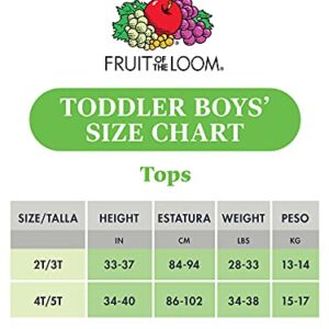 Fruit of the Loom boys Cotton Tank Top Undershirt (Multipack) Underwear, Toddler - 6 Pack White, 4-5T US