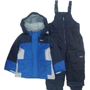 OshKosh B'gosh Boys_ Little Ski Jacket and Snowbib Snowsuit Set deep Navy/Wolf Grey 5/6