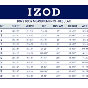 IZOD boys Long Sleeve Solid Button-down Oxford button down shirts, Ox Blue, 12 US