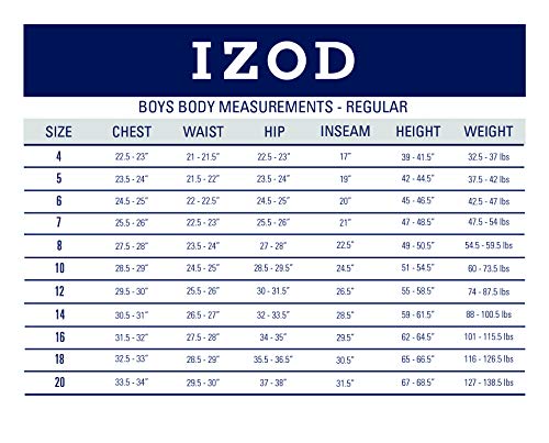 IZOD boys Long Sleeve Solid Button-down Oxford button down shirts, Ox Blue, 12 US