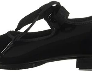 Capezio girls Jr. Tyette Tap Shoe, Black Patent, 9.5 W US Toddler