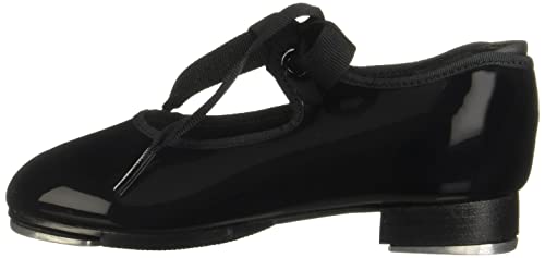 Capezio girls Jr. Tyette Tap Shoe, Black Patent, 9.5 W US Toddler