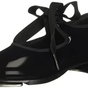 Capezio girls Jr. Tyette Tap Shoe, Black Patent, 9.5 W US Toddler