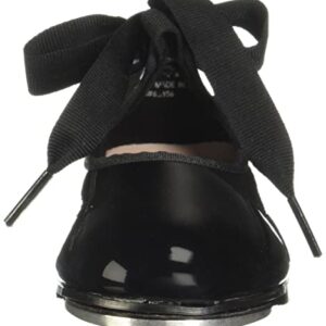 Capezio girls Jr. Tyette Tap Shoe, Black Patent, 9.5 W US Toddler