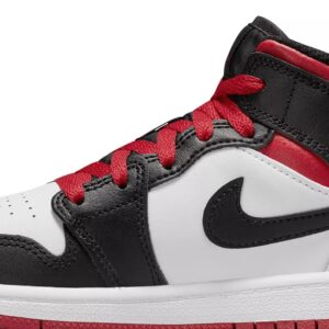 Jordan Little Kid's 1 Mid White/Gym Red-Black (DQ8424 106) - 1.5