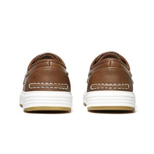 Bruno Marc Boy's Boat Shoes Slip on Loafers Casual Dress School Shoes, Brown, Size 13, SBLS2336K