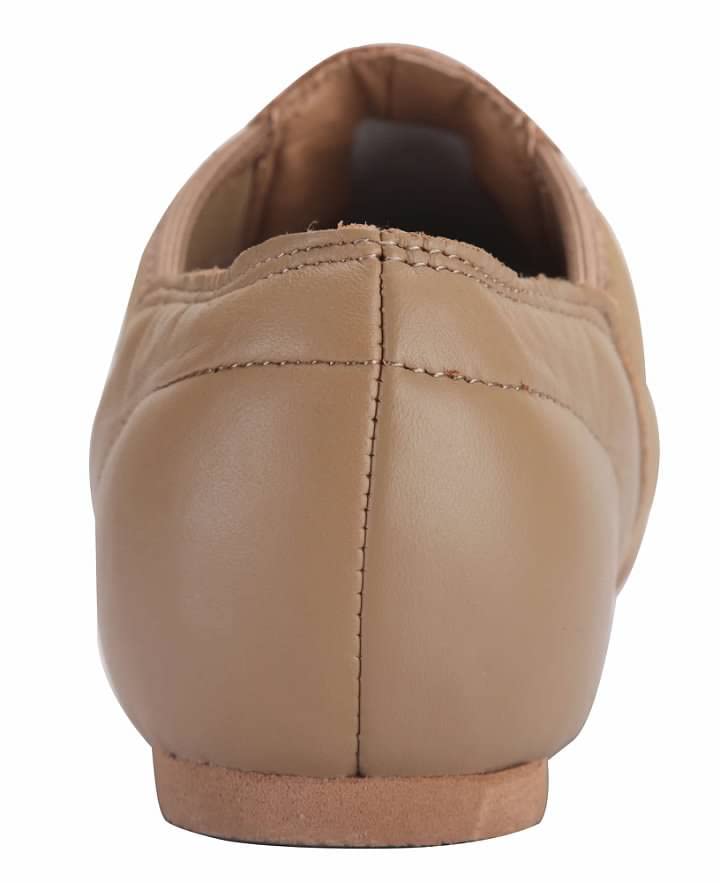 Linodes Leather Jazz Shoe Slip On for Girls and Boys (Toddler/Little Kid/Big Kid) Brown 4M Big Kid