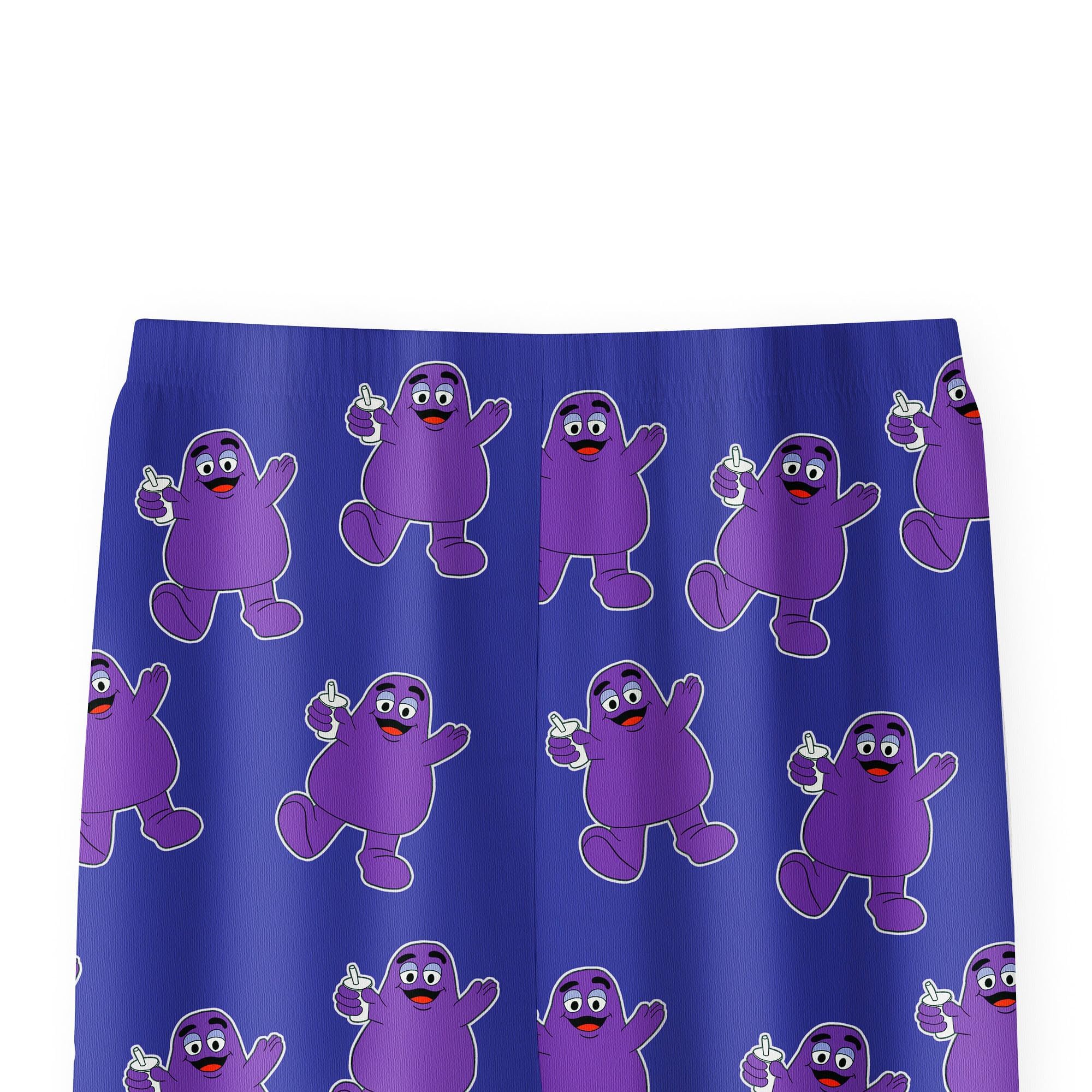 Grimace Costume for Kids Boys Girls Monster Cute Shirts and Pants Cartoon T-Shirt Swimsuits for Kids 4-12 Years