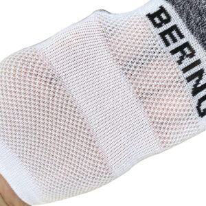 BERING Kids' Athletic Cushioned Ankle Socks 6 Pairs Low Cut Tab for Youth Boys Girls