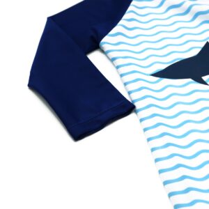 Boys Two Piece Rash Guard Swimsuits Kids Long Sleeve Sunsuit Swimwear Sets 9T