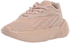 adidas kids ozelia sneaker, wonder taupe/wonder taupe/wonder taupe (elastic), 7 us unisex toddler