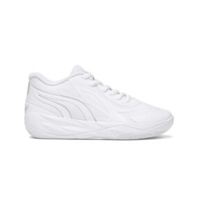 puma kids boys mb.02 lo basketball sneakers shoes - white - size 5 m