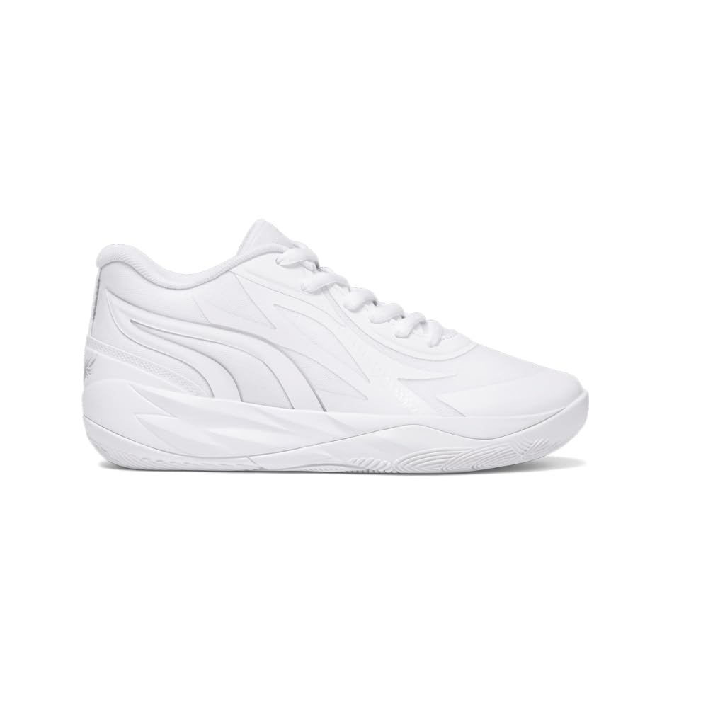 PUMA Kids Boys Mb.02 Lo Basketball Sneakers Shoes - White - Size 5 M