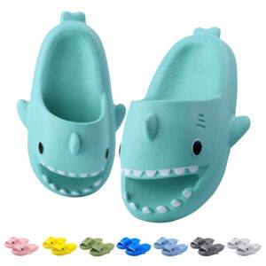 lakige kids shark cloud slides | toddler boys girls shower slippers | youth cute cartoon fish flip flops | baby beach pool home sandals | quick dry non-slip