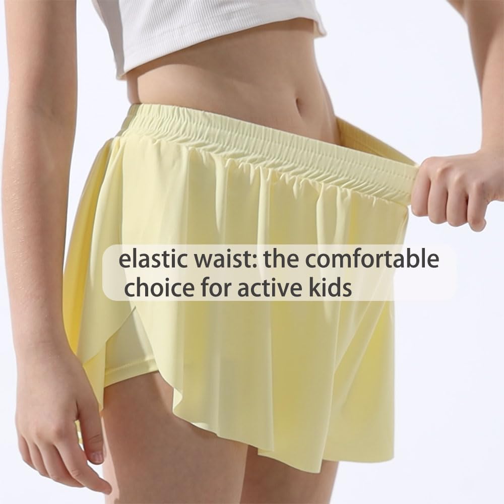 Flowy Shorts Girls Kids Butterfly Shorts Skirt Shorts for Girls Cheer Practice Wear