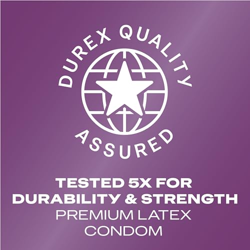 Durex Pleasure Pack Assorted Condoms, Natural Rubber Latex Condoms for Men, Regular Fit, FSA & HSA Eligible, 42 Count (Packaging may Vary)