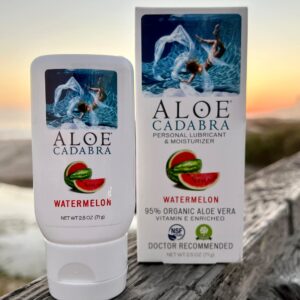 Aloe Cadabra Personal Lube, Organic Lubricant for Her, Him & Couples, Watermelon 2.5 Ounce