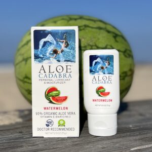 Aloe Cadabra Personal Lube, Organic Lubricant for Her, Him & Couples, Watermelon 2.5 Ounce