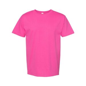 hanes unisex comfortsoft® cotton t-shirt xl wow pink