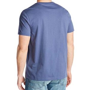 Nautica Men's Short Sleeve Solid Crew Neck T-Shirt, Blue Indigo, Medium