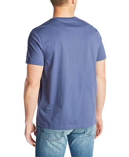 Nautica Men's Short Sleeve Solid Crew Neck T-Shirt, Blue Indigo, Medium