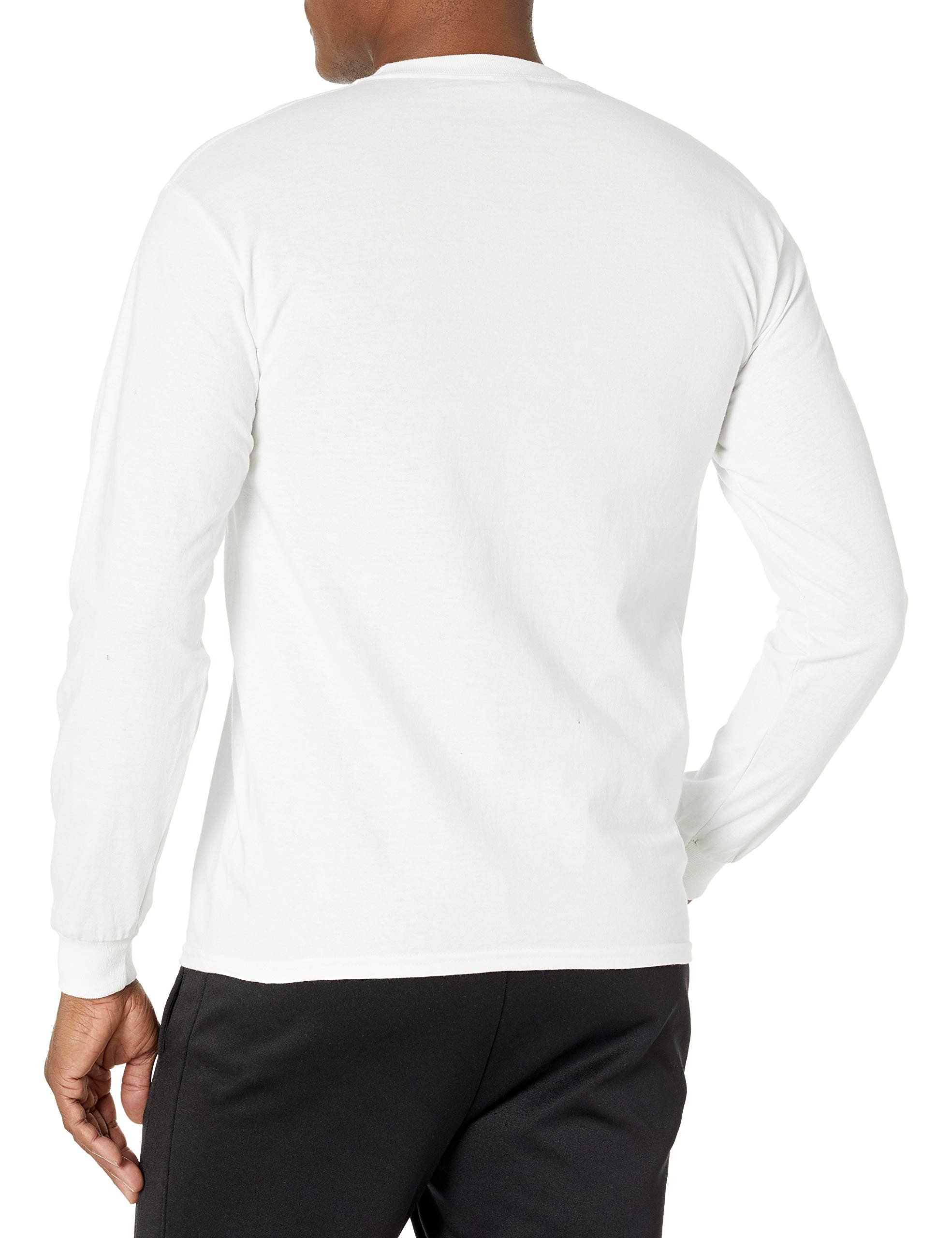 Gildan Men's Ultra Cotton Long Sleeve T-Shirt, Style G2400, White, X-Large