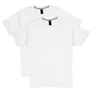 hanes men's 2 pack x-temp performance t-shirt, white, x-large