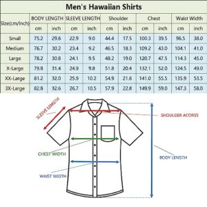 KYKU Mens Funny Hawaiian Shirt Beach Button Up Shirts Short Sleeve, Green, M