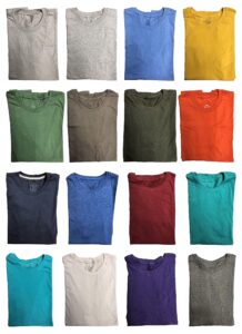 billionhats 12 pack plus size men's cotton t-shirt bulk big & tall short sleeve lightweight premium fitted classic tees, size medium