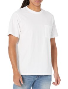 gap mens pocket tee t shirt, white v2 global, x-small us