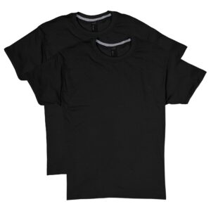 hanes men's 2 pack x-temp performance t-shirt, black, 3x-large