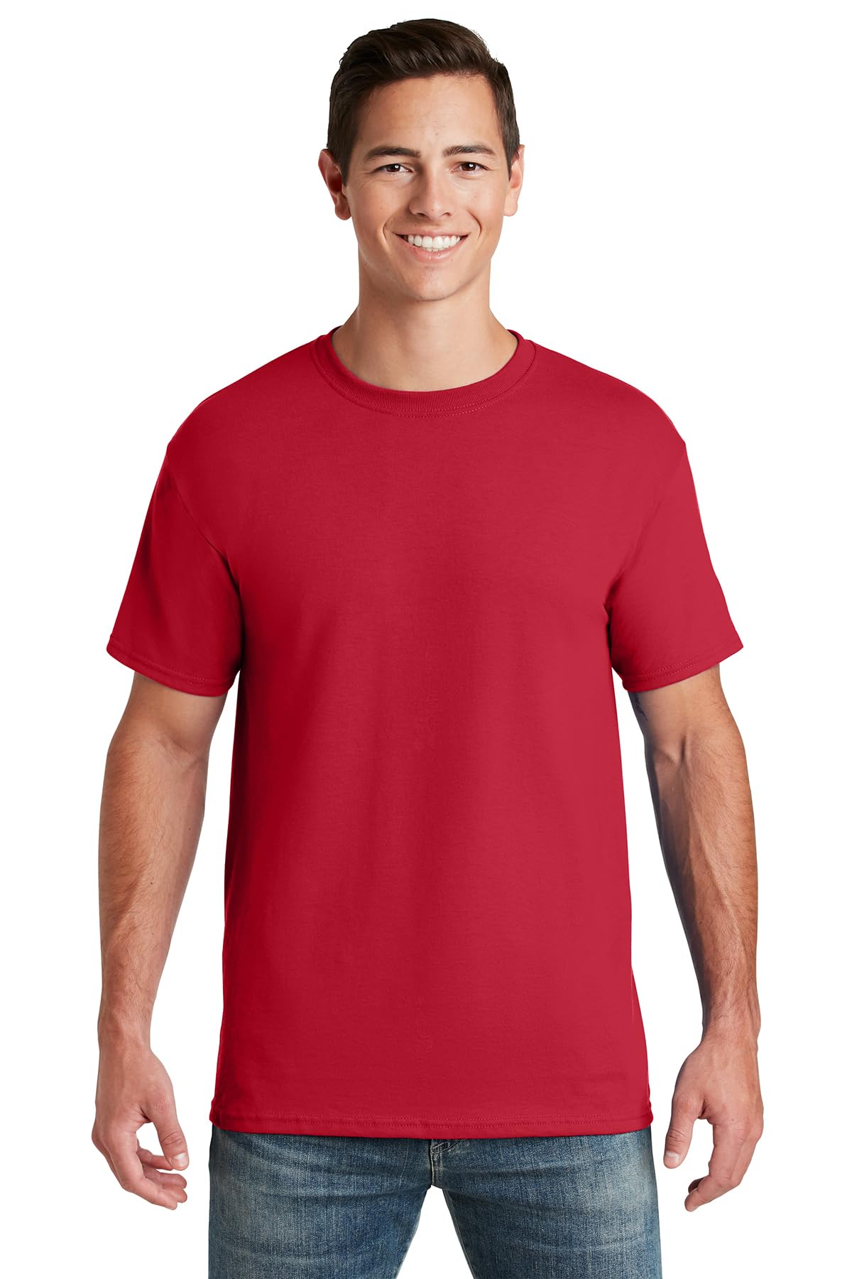 Jerzees Dri-Power Mens Active T-Shirt Medium True Red