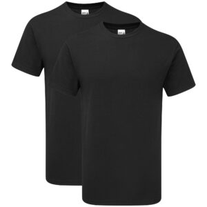 gildan hammer mens adult t-shirt t shirt, black (2-pack), xx-large us