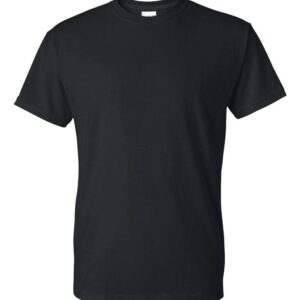 Gildan Mens DryBlend 50 Cotton/50 Poly T-Shirt, Large, Black