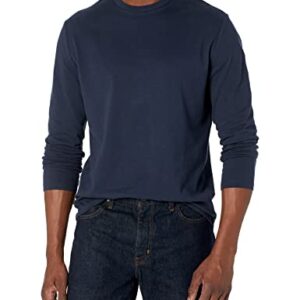 Amazon Essentials Men's Slim-Fit Long-Sleeve T-Shirt, Navy, Medium