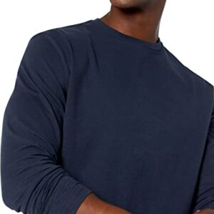 Amazon Essentials Men's Slim-Fit Long-Sleeve T-Shirt, Navy, Medium