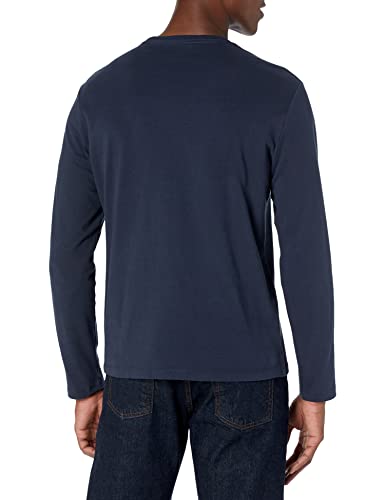 Amazon Essentials Men's Slim-Fit Long-Sleeve T-Shirt, Navy, Medium