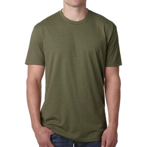 next level men's cvc crew xl military green