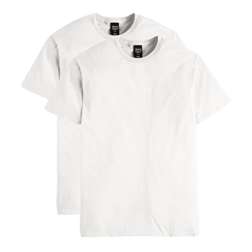 Hanes Men's Nano Premium Cotton T-Shirt (Pack of 2), White, XX-Large